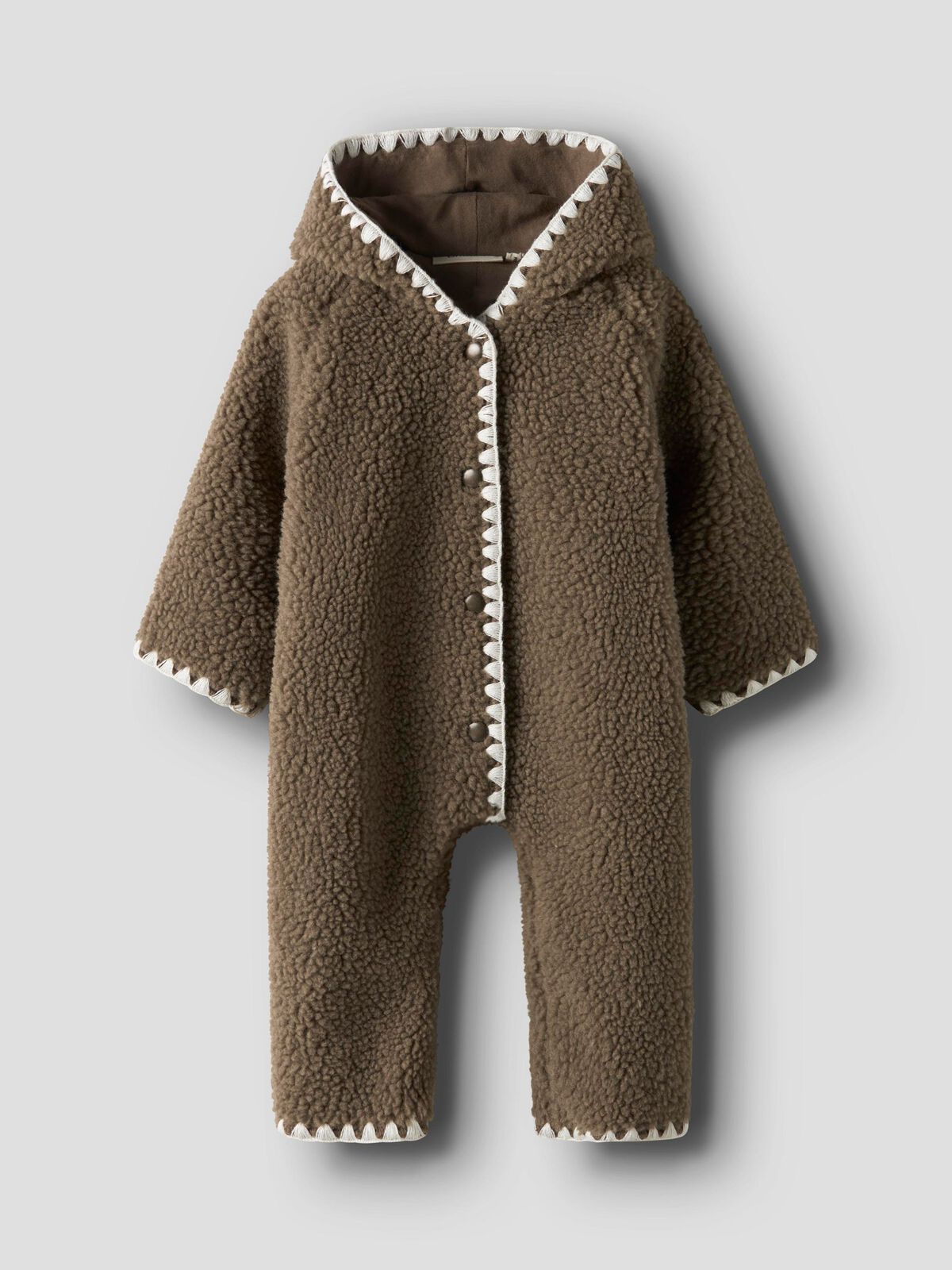 LOOSE FIT TEDDY PRAM SUIT - Baby 56-86 | Girl | Brown | Lil' Atelier ...