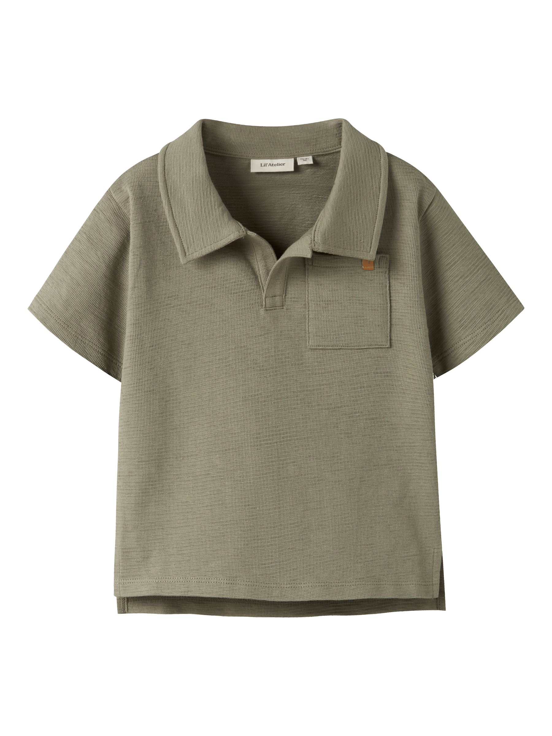 LOOSE FIT POLO SHIRT - Toddler 92-128 | Boy | Brown | Lil' Atelier® UK