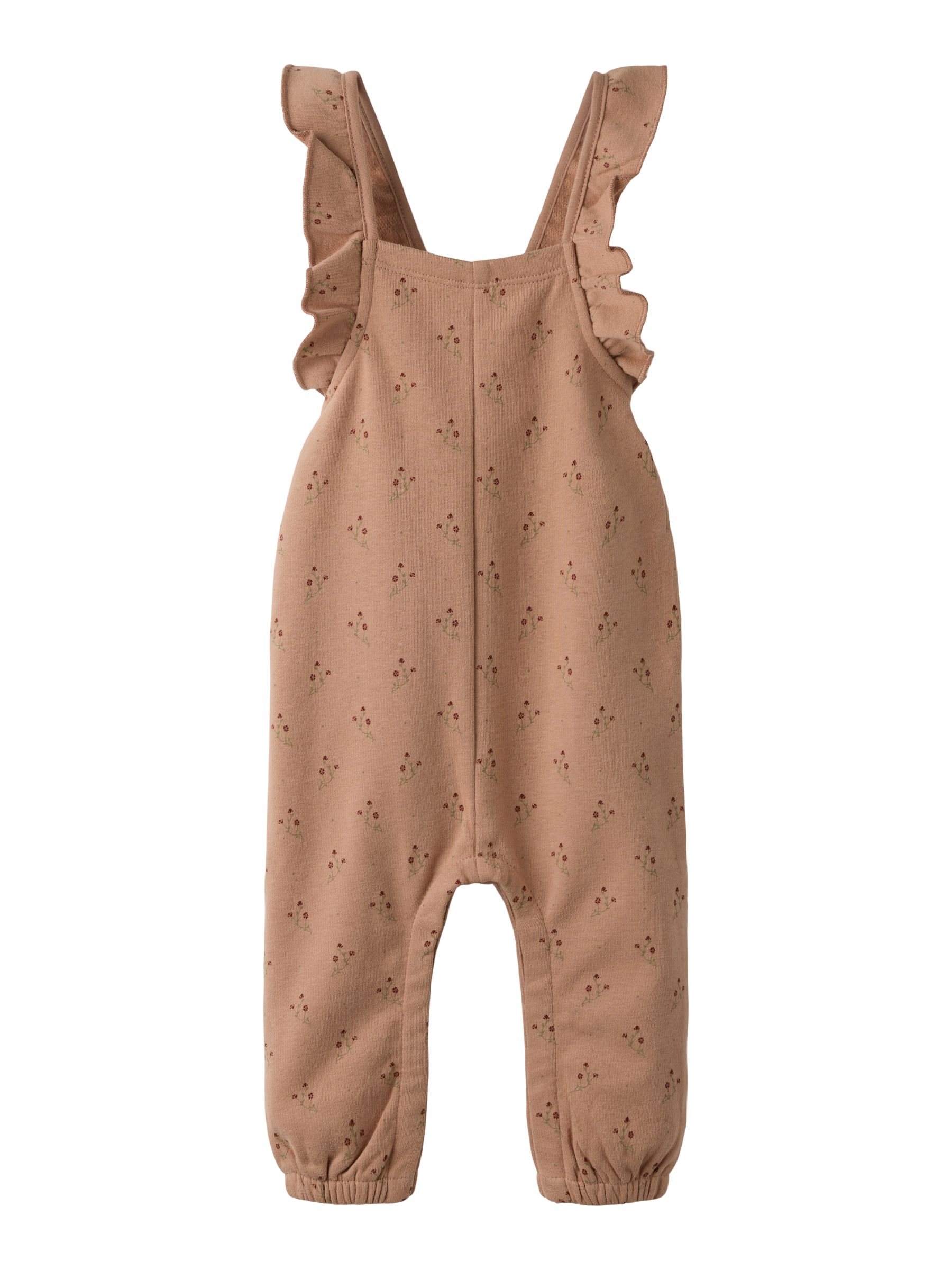 LOOSE FIT OVERALLS - Baby 56-86 | Pige | Brun | Lil' Atelier® Danmark