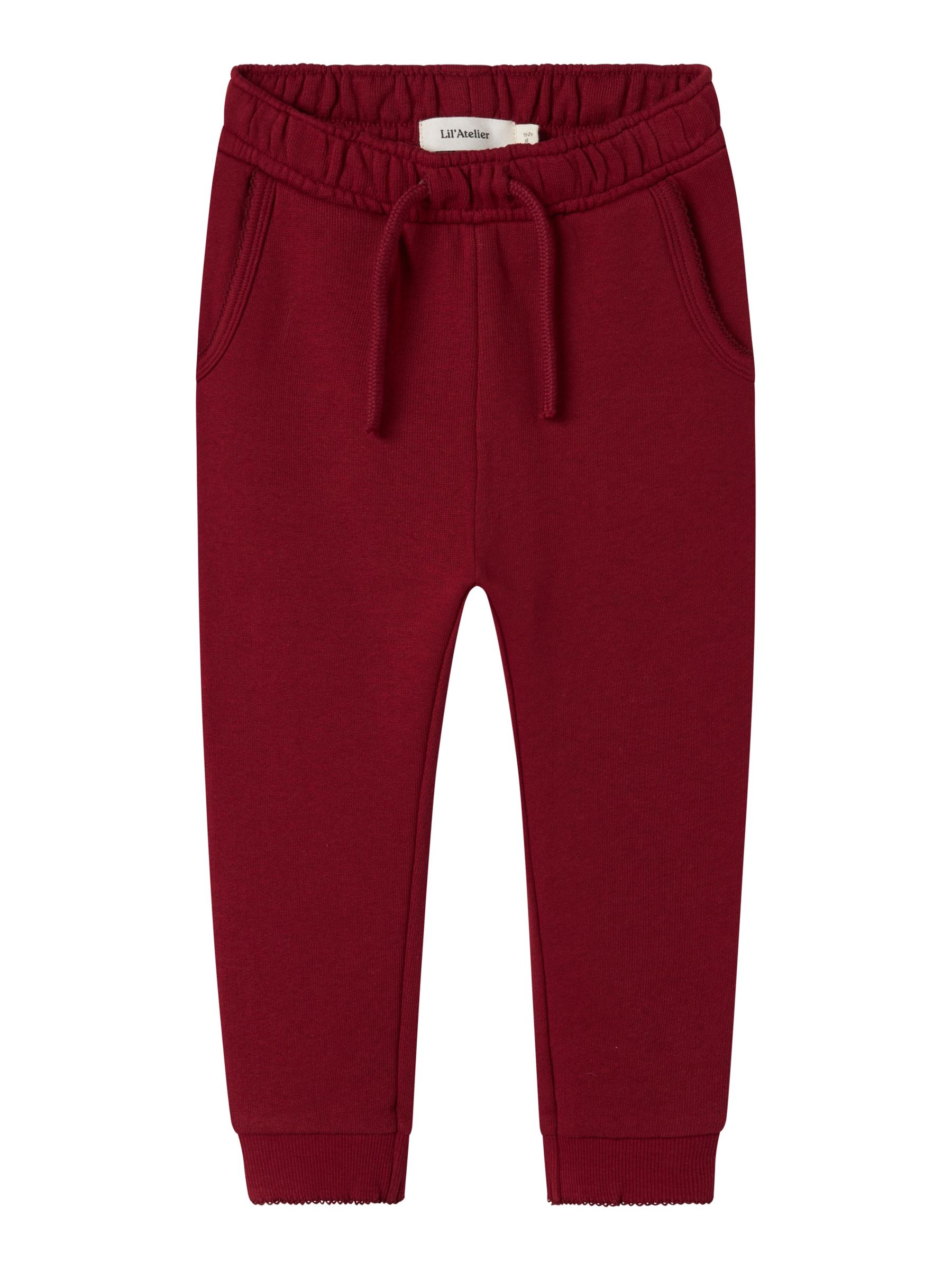 REGULAR FIT SWEAT PANTS - Toddler 92-128 | Girl | Red | Lil' Atelier® UK