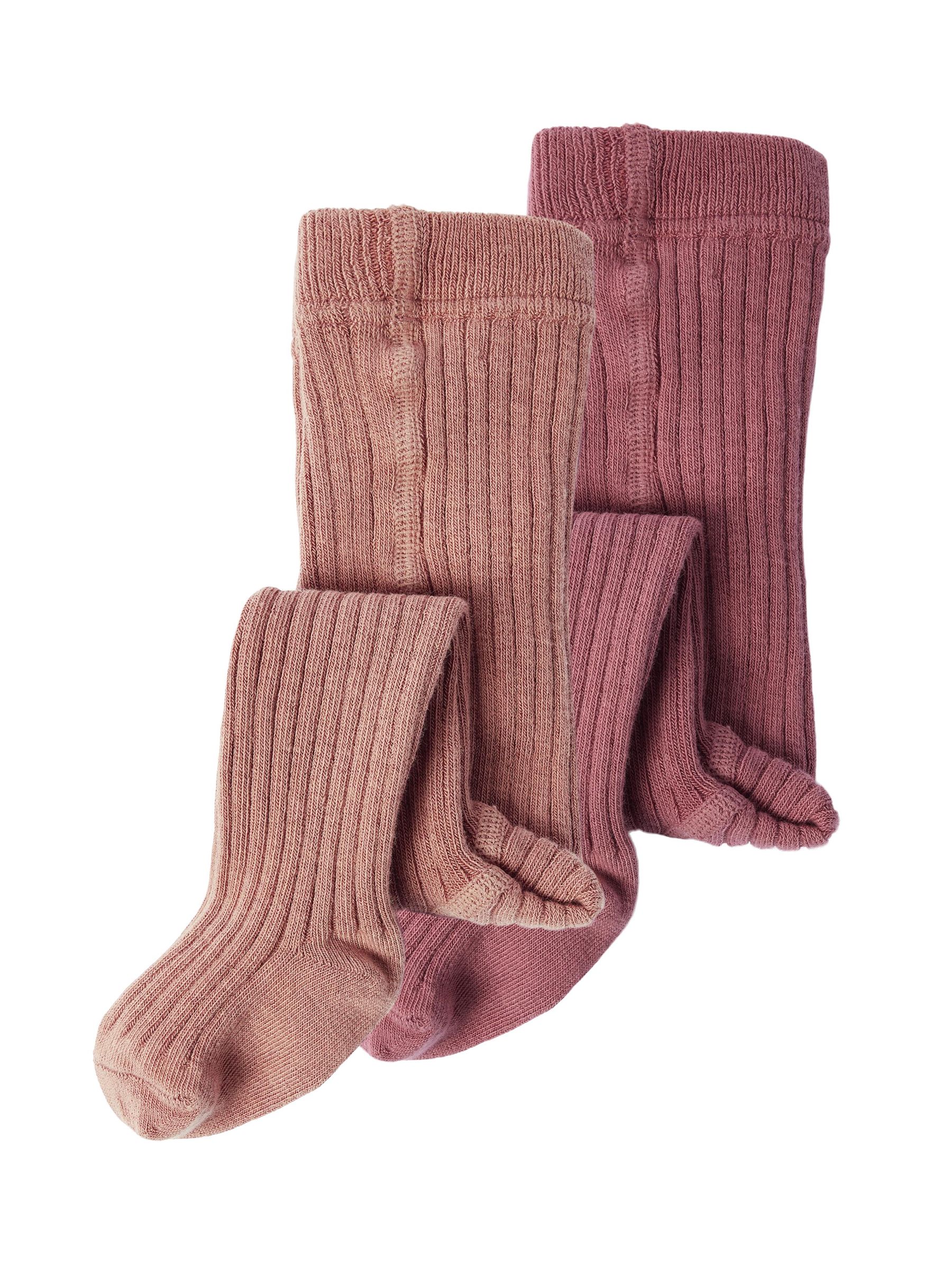 2 PACK PANTYHOSE - Baby 56-86 | Girl | Pink | Lil' Atelier® UK