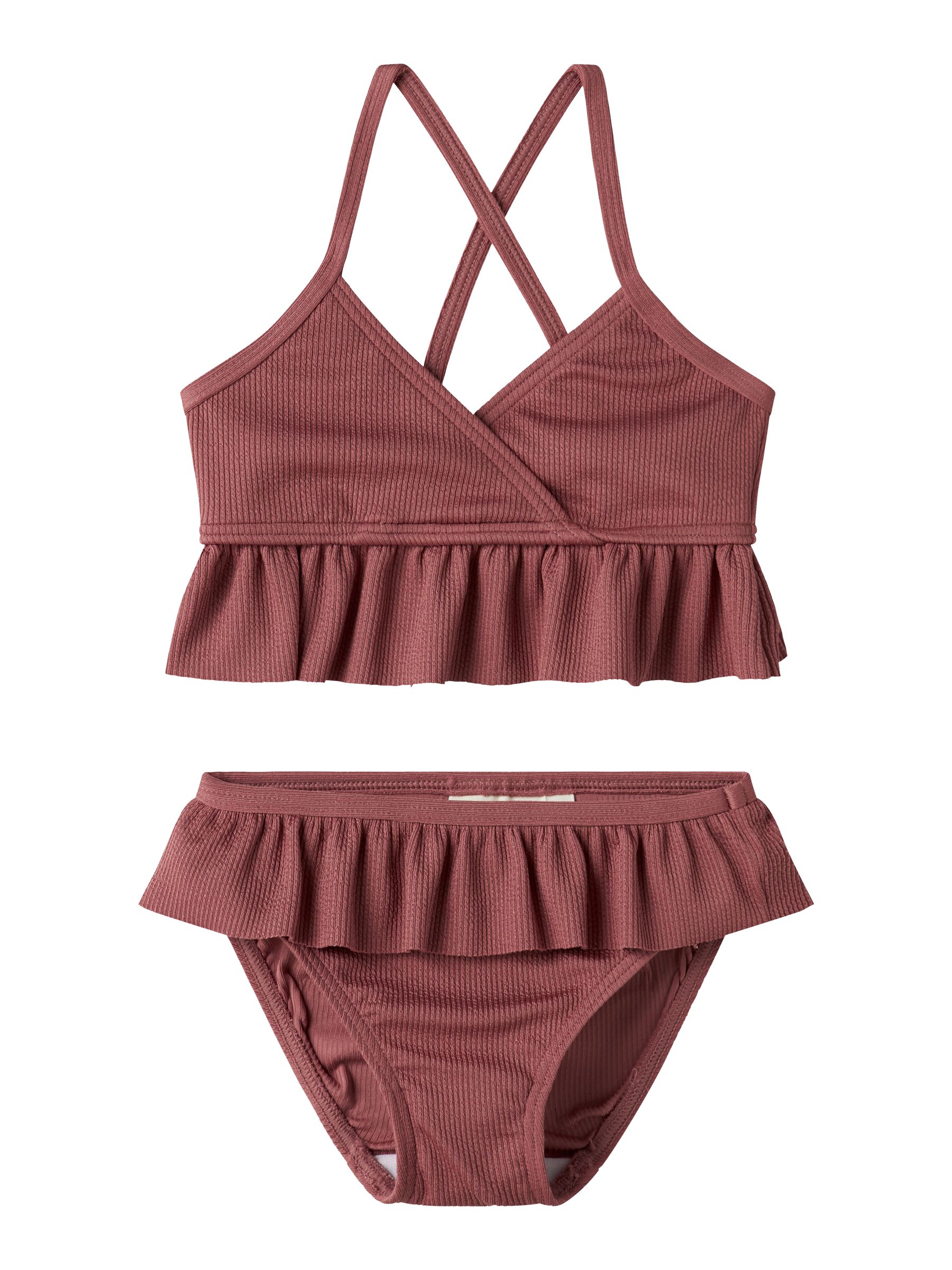 CROSS-BACK BIKINI - Mini 92-128 | Pige | Pink | Lil' Atelier® Danmark