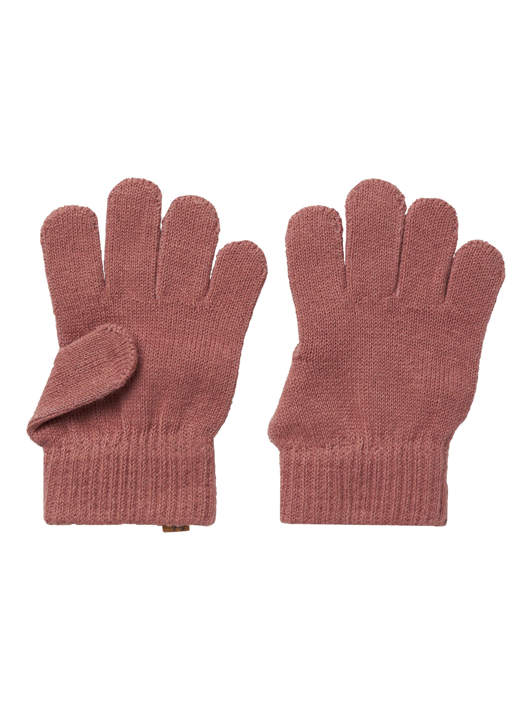 KNITTED GLOVES - Toddler 92-128 | Girl | Pink | Lil' Atelier® UK
