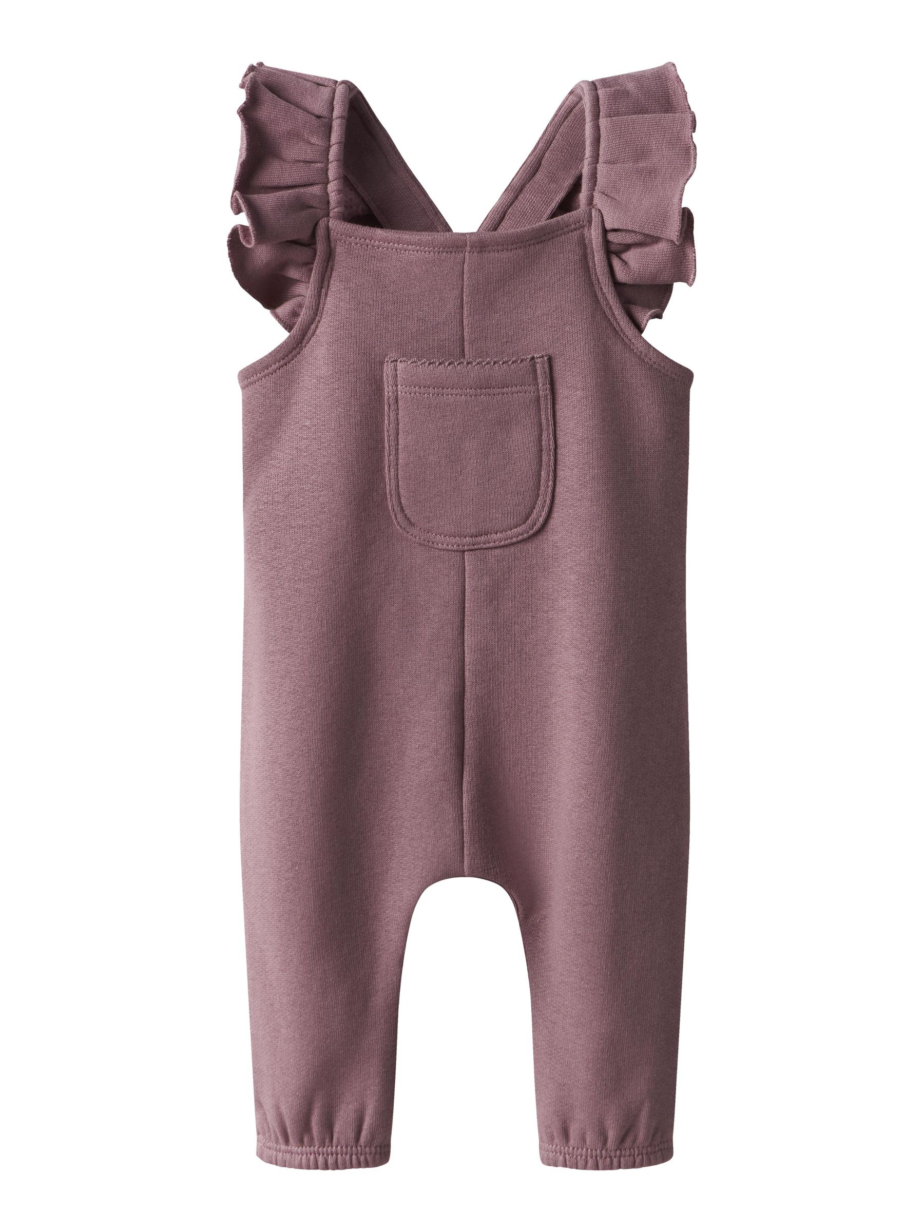 ORGANIC COTTON OVERALLS - Baby 56-86 | Girl | Purple | Lil' Atelier® UK